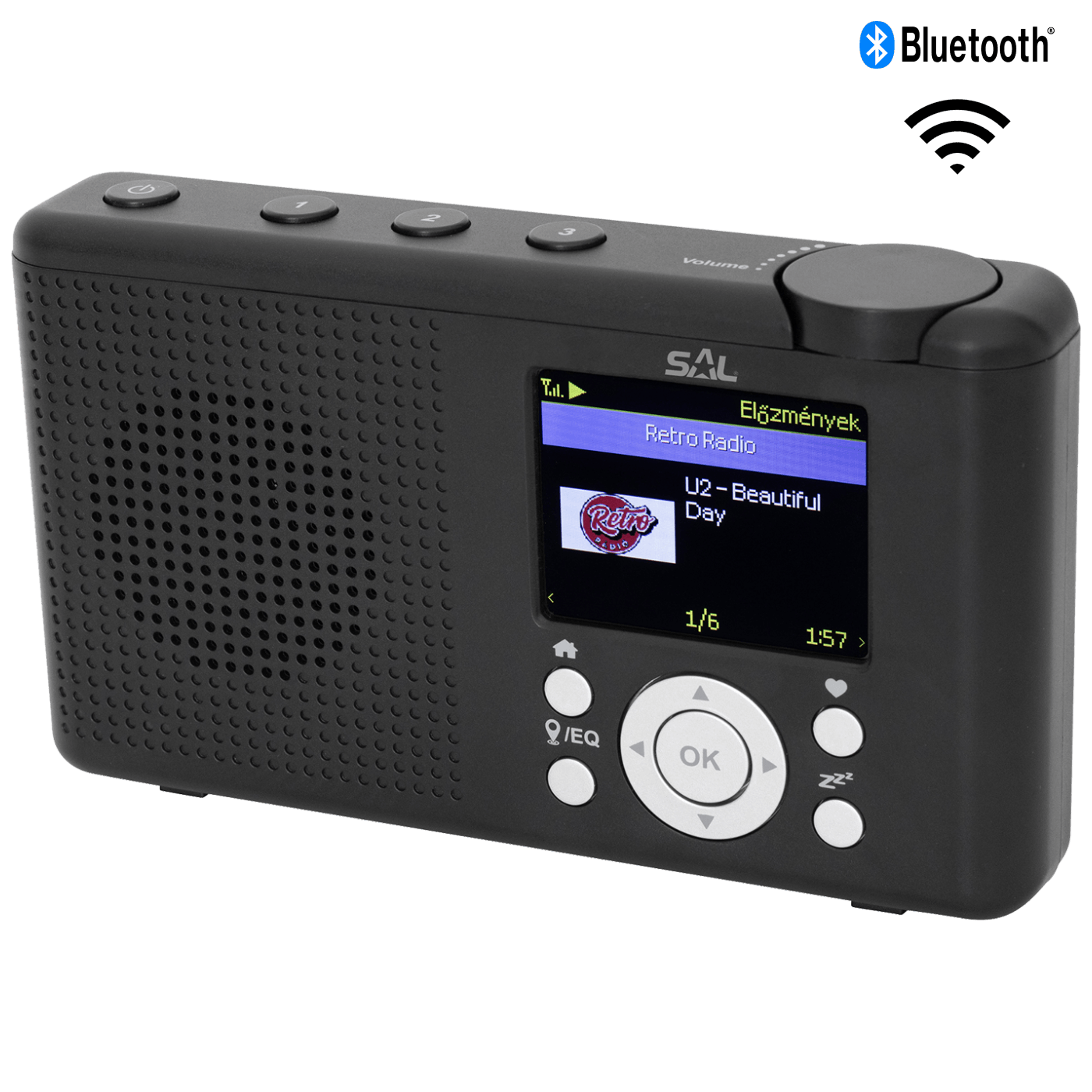 Internet radio, FM, Bluetooth, WiFi, 4u1 - SAL