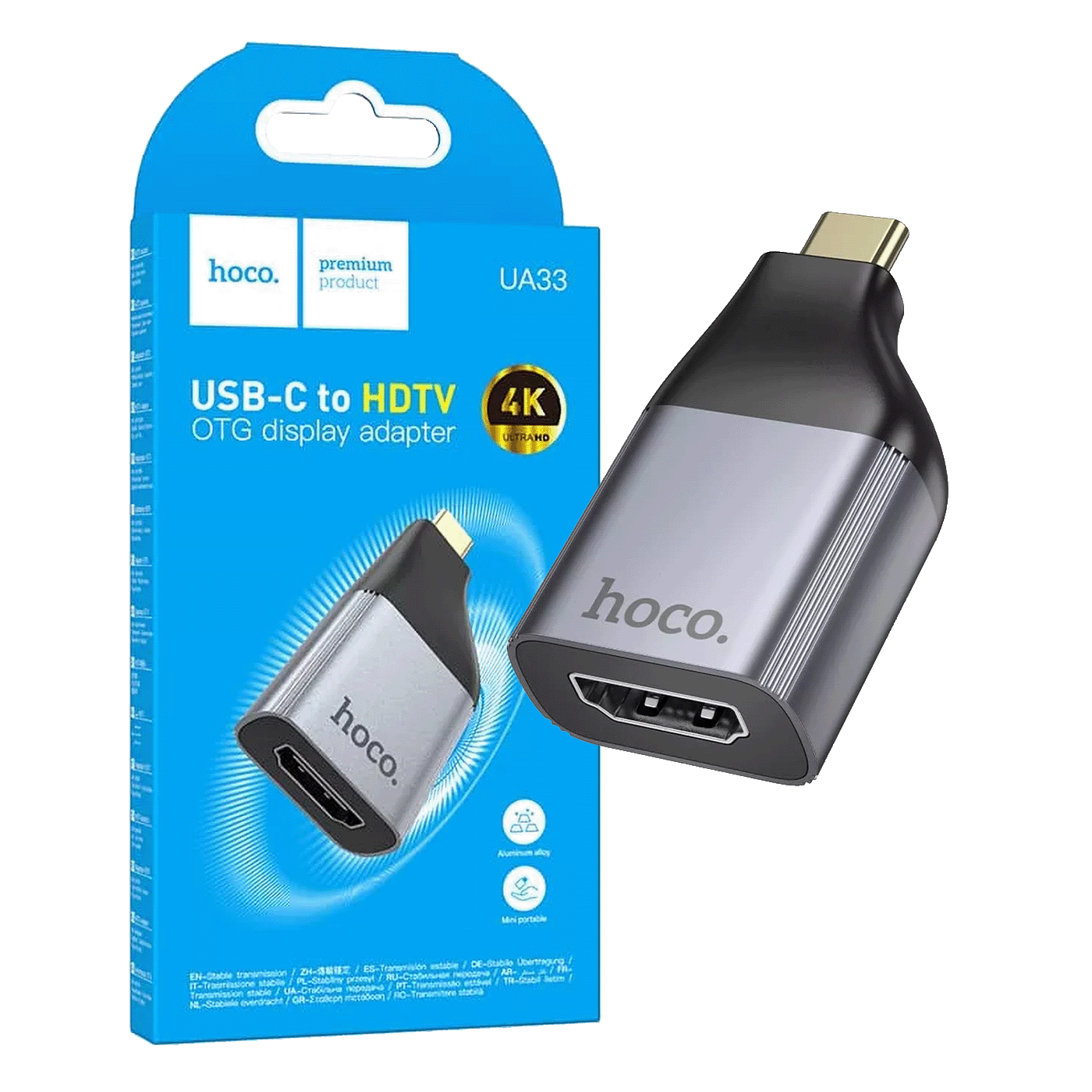 hoco. - Adapter USB type C na HDMI, 4K - Digitalis d.o.o.