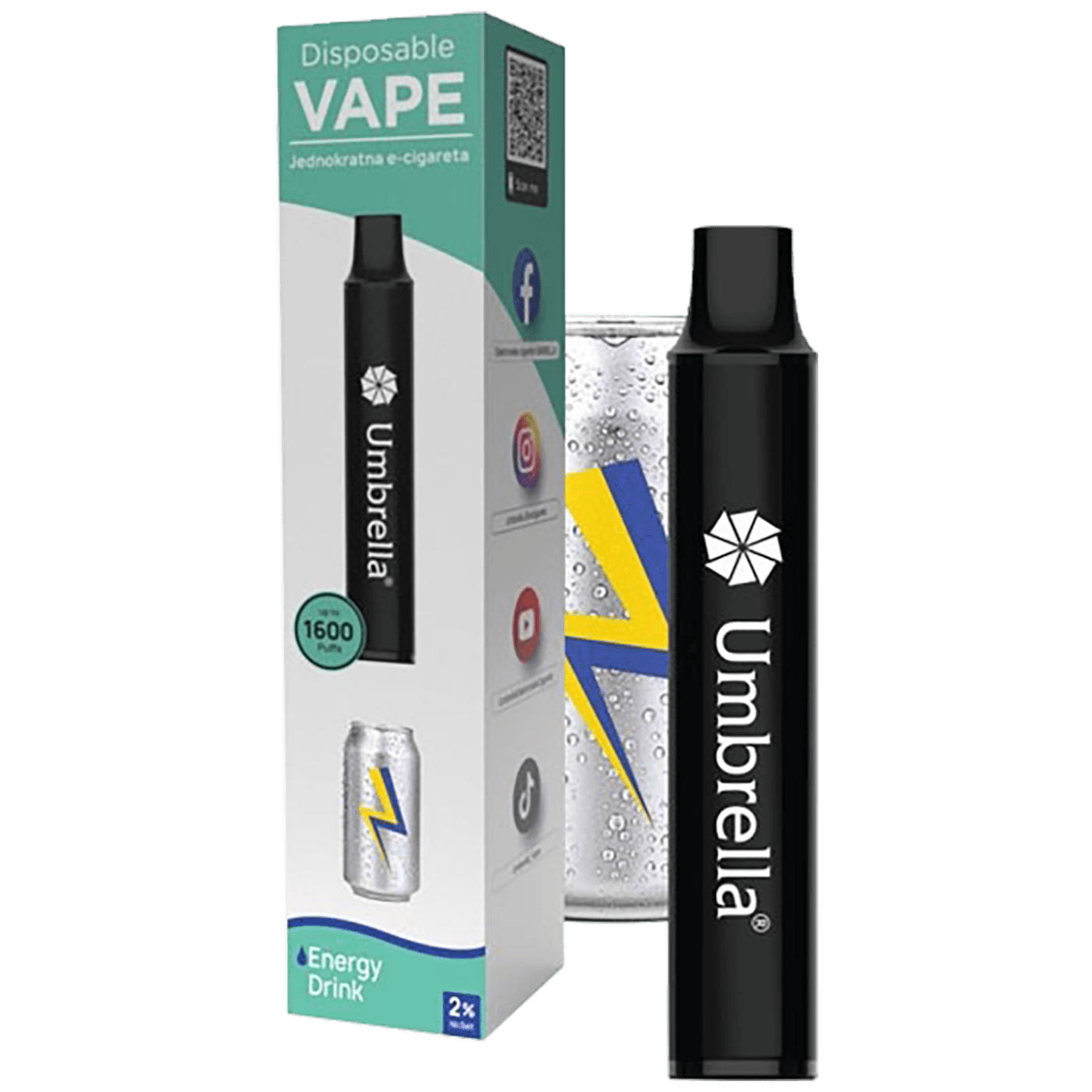Cigareta elektronska, jednokratna, Energy Drink 20mg - Umbrella