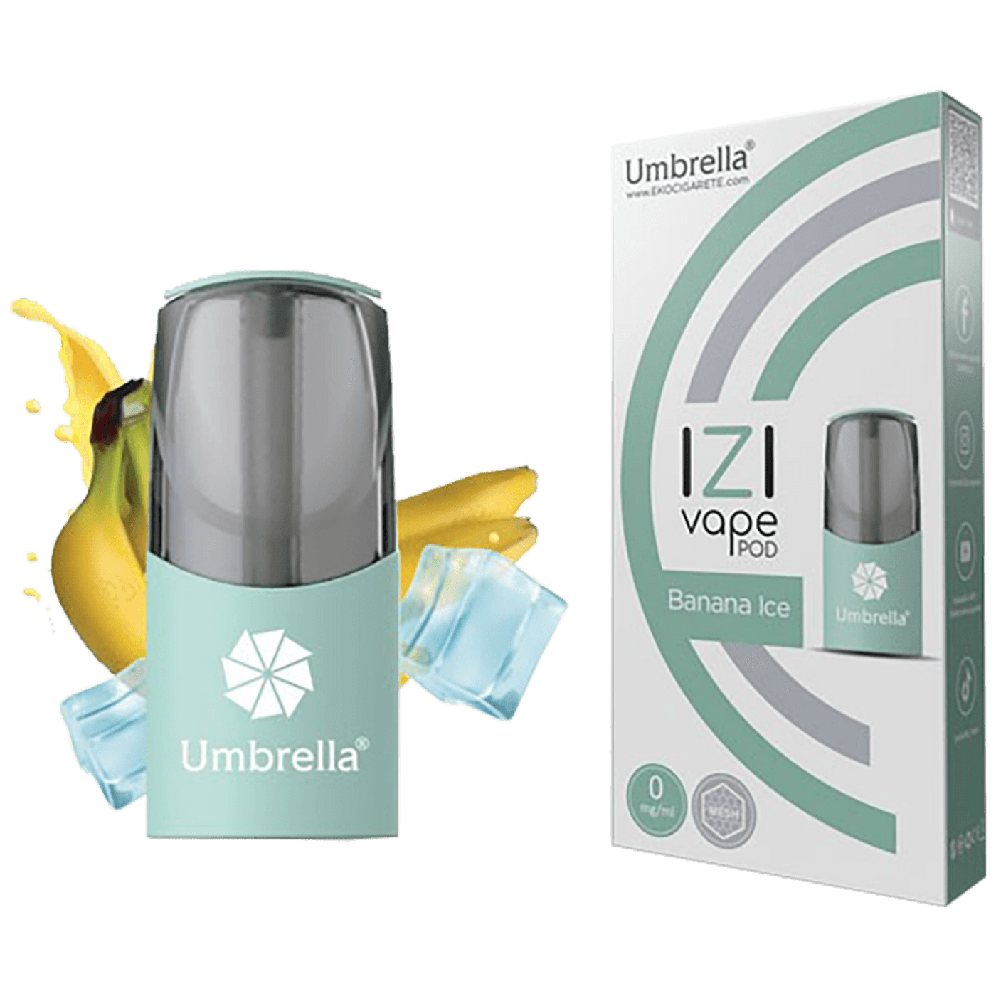 Tekućina za e-cigarete, Izi Vape Pod Banana Ice 10mg - Umbrella | E ...