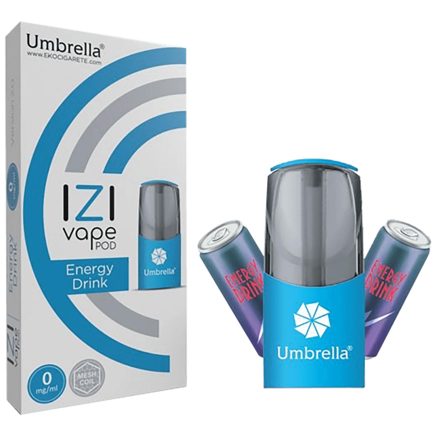 Tekućina za e-cigarete, Izi Vape Pod Energy Drink 10mg - Umbrella